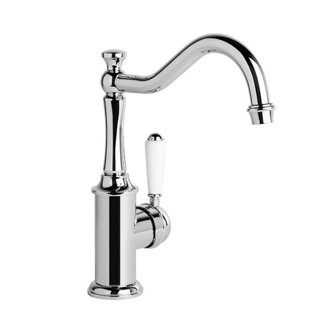 Brodware Neu England Kitchen Mixer - Durobrite Chrome with White ...