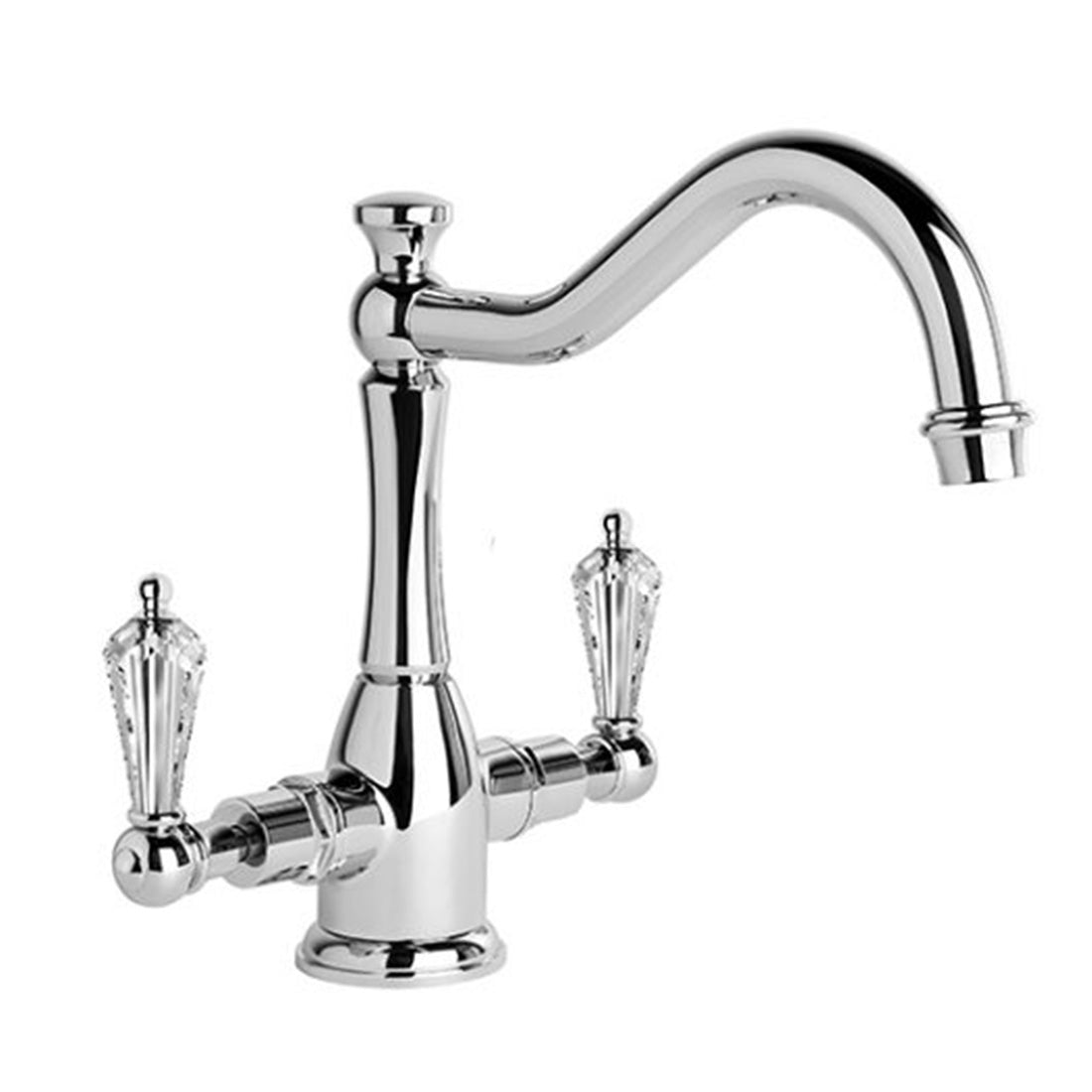 Brodware Neu England Kitchen Mixer With Kristall Levers Durobrite ...