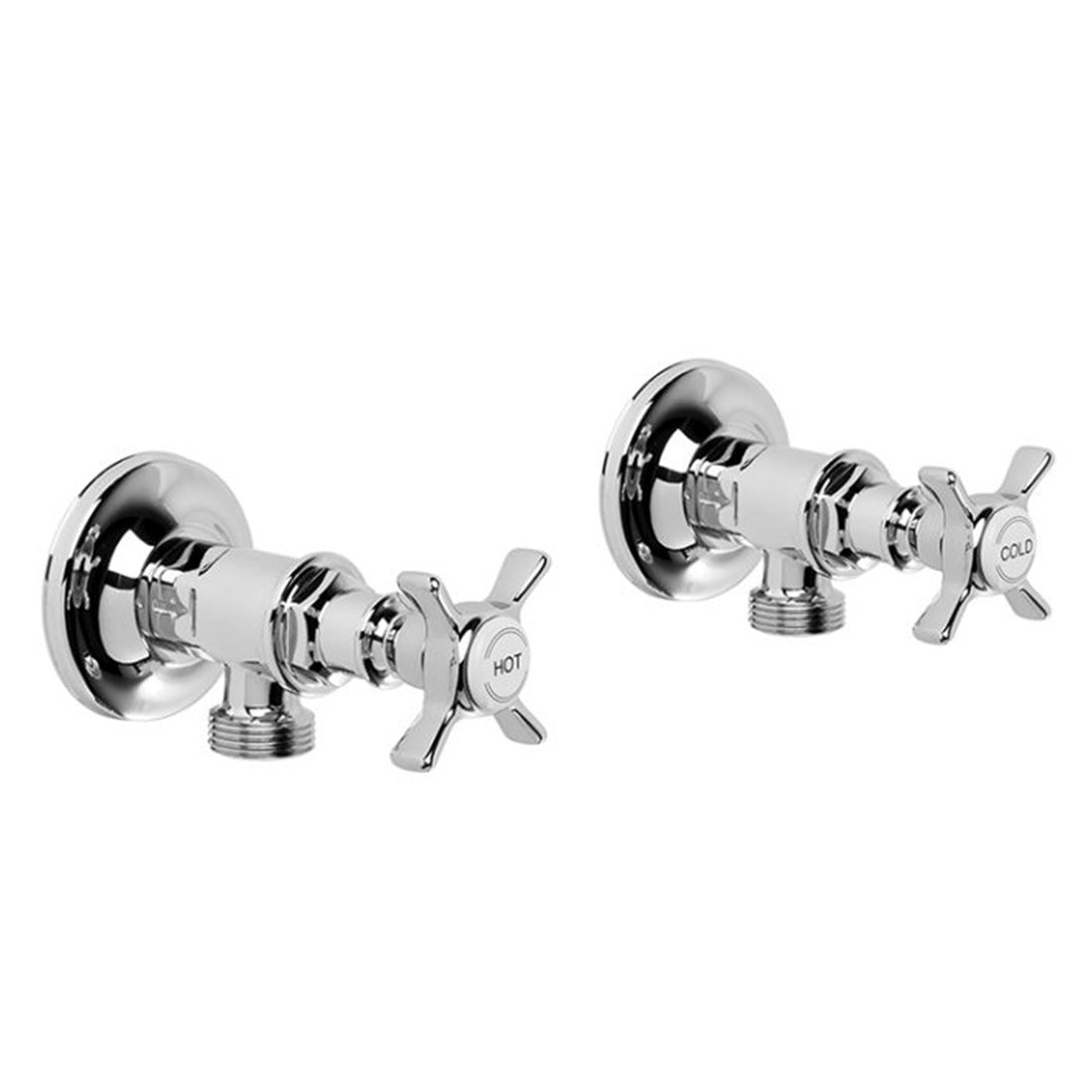 Brodware Neu England Washing Machine Taps - Durobrite Chrome – Cook & Bathe