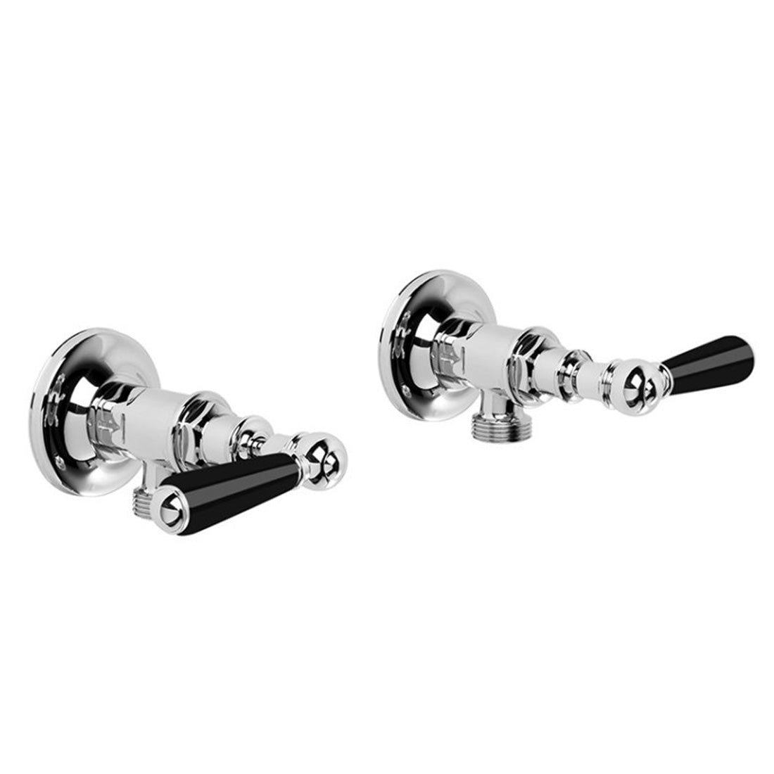 Brodware Neu England Black Porcelain Lever Taps – Cook & Bathe