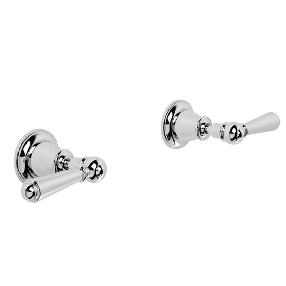 Brodware Neu England Wall Taps With Metal Lever Durobrite Chrome | Cook ...