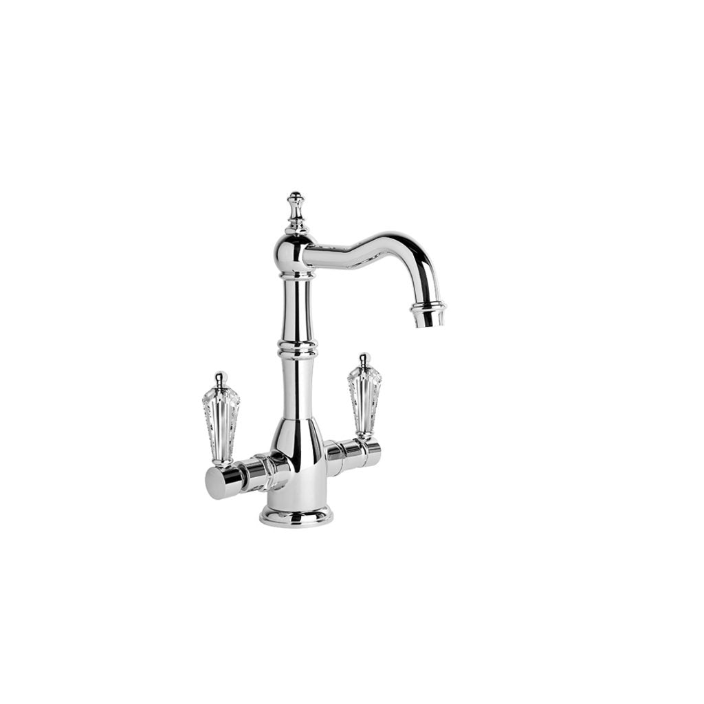 Brodware Winslow Basin Mixer Kristall Lever Durobrite Chrome | Cook & Bathe