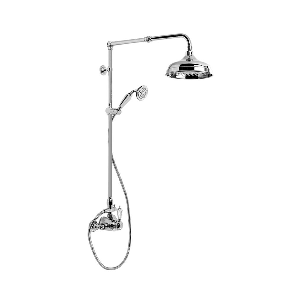 Brodware Winslow Shower Mixer Set Kristall Lever Durobrite Chrome ...
