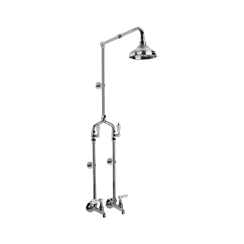 Brodware Winslow Bath And Shower Set Kristall Lever Durobrite Chrome ...