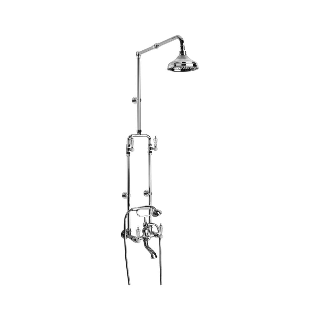 Brodware Winslow Bath And Shower Set Kristall Lever Durobrite Chrome ...