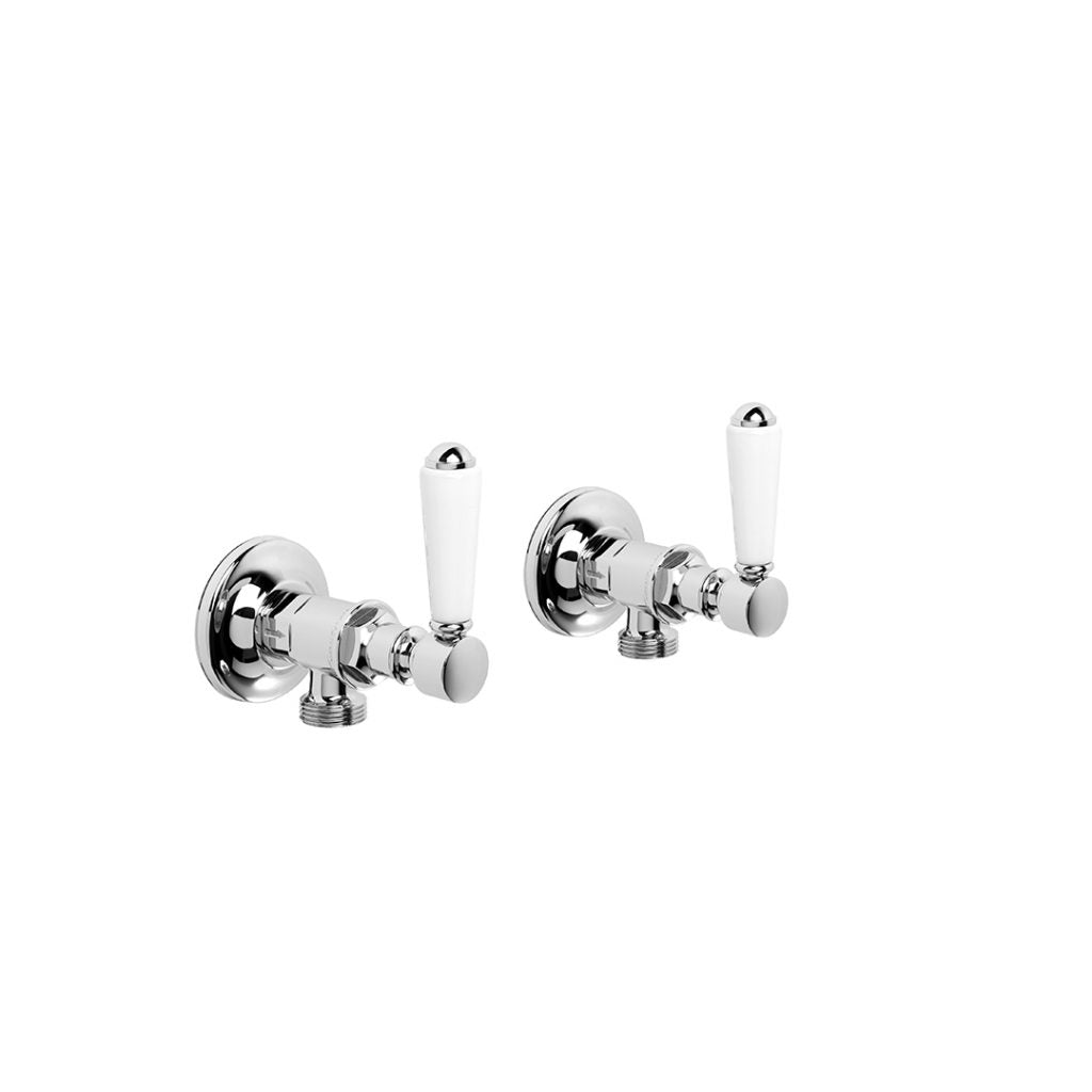 Brodware Winslow Chrome Washing Machine Taps - Cross Handle – Cook & Bathe