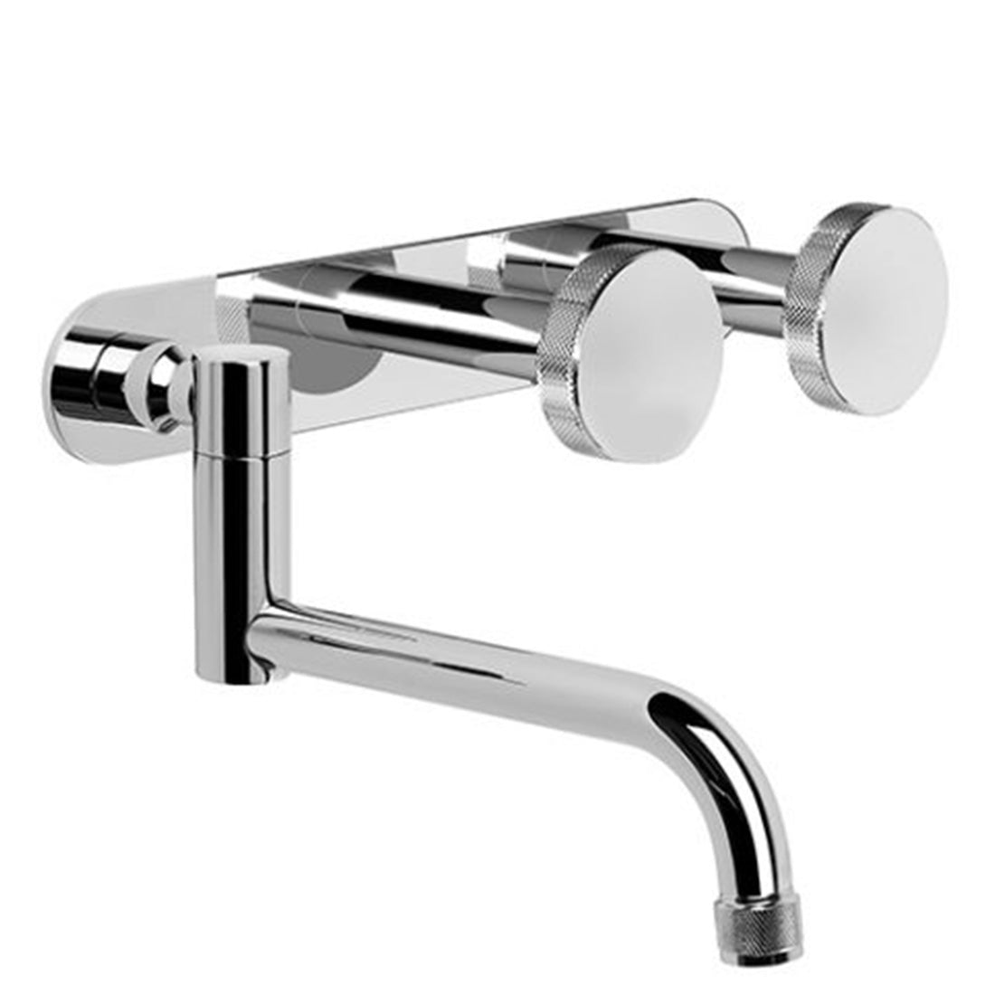 Brodware Yokato Wall Set With Disc Handle Durobrite Chrome | Cook & Bathe