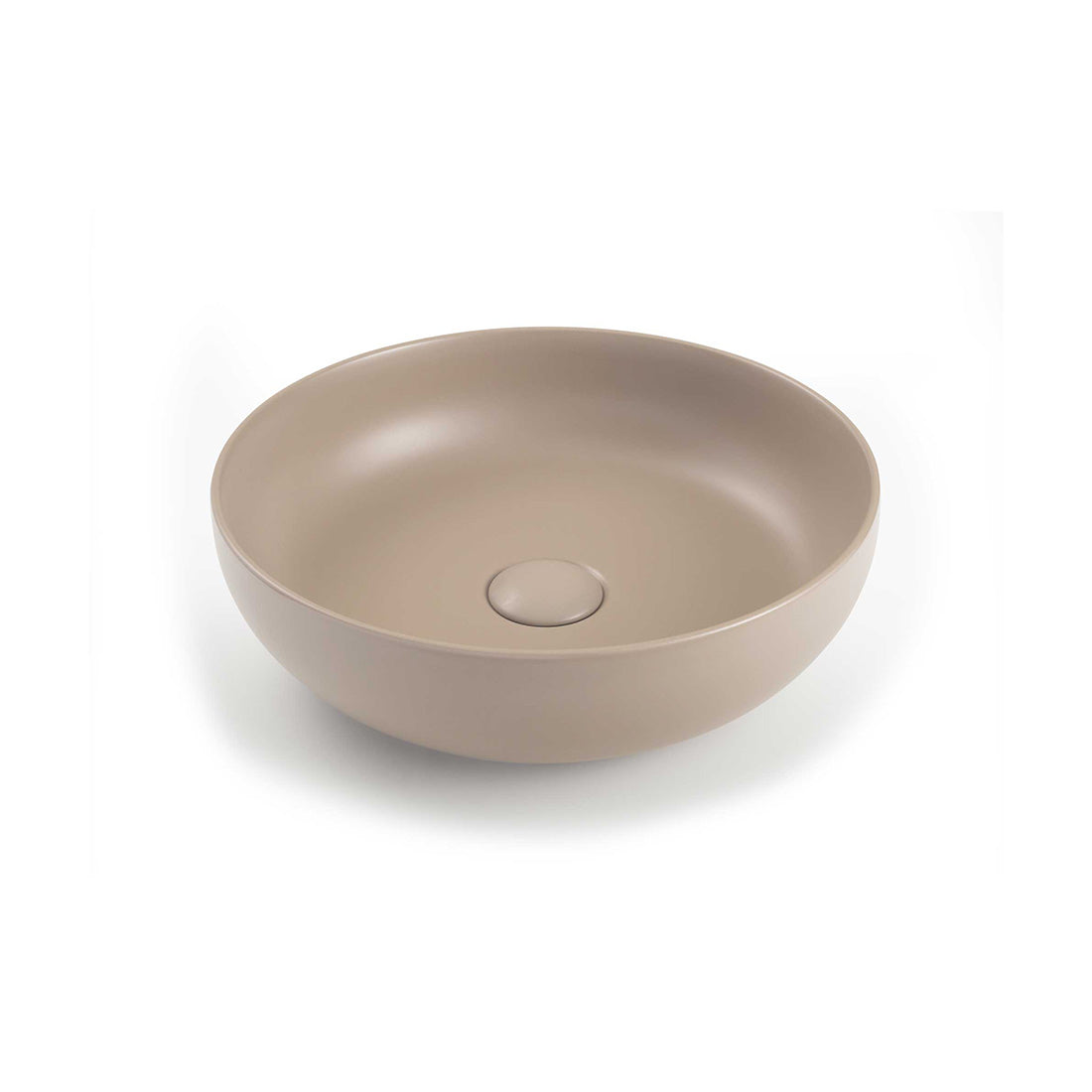 Seima Aurora 380 Ceramic Above Counter Basin Smoky Taupe Silk Matte ...