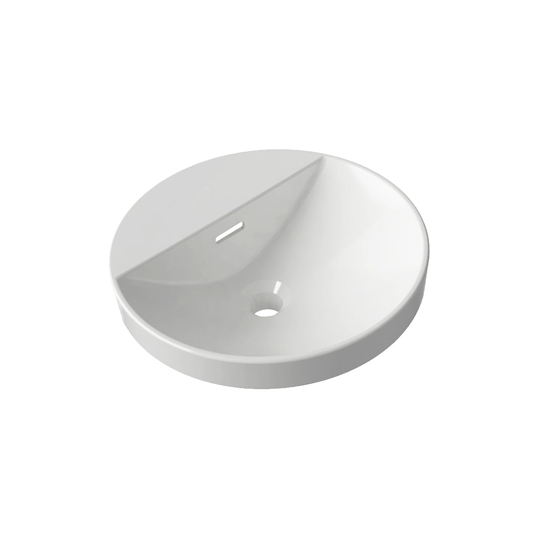 Syros 400 Ceramic Inset Basin No Tap Hole White – Cook & Bathe