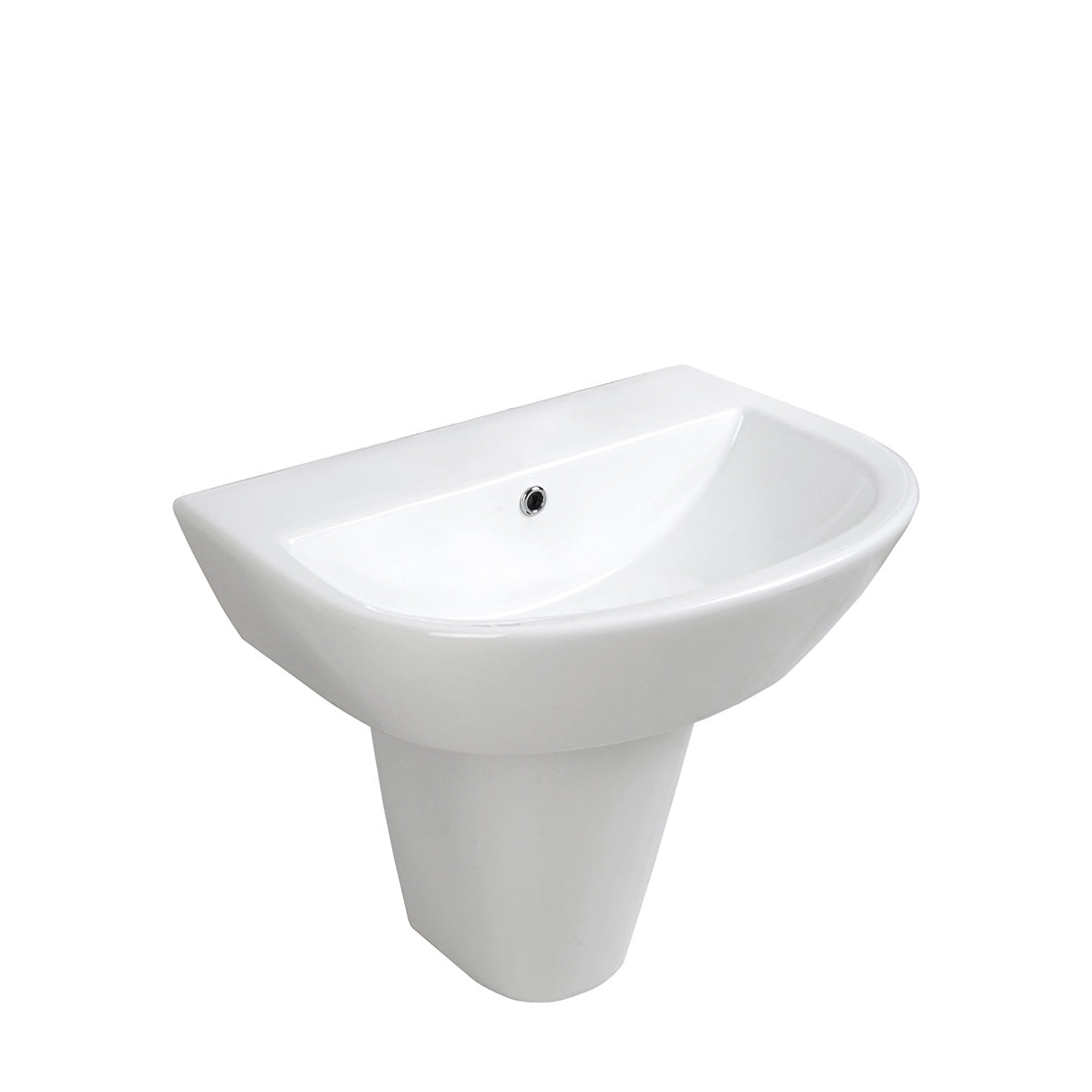 Seima Chios 600 Ceramic Wall Basin No Tap Hole White – Cook & Bathe