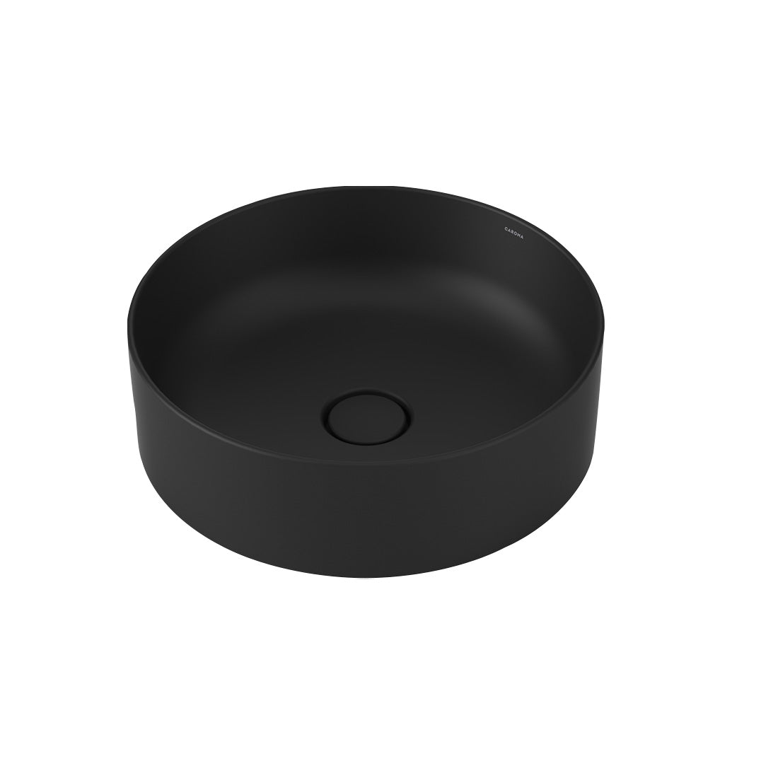 Caroma Liano II 400mm Round Above Counter Basin Matte Black – Cook & Bathe