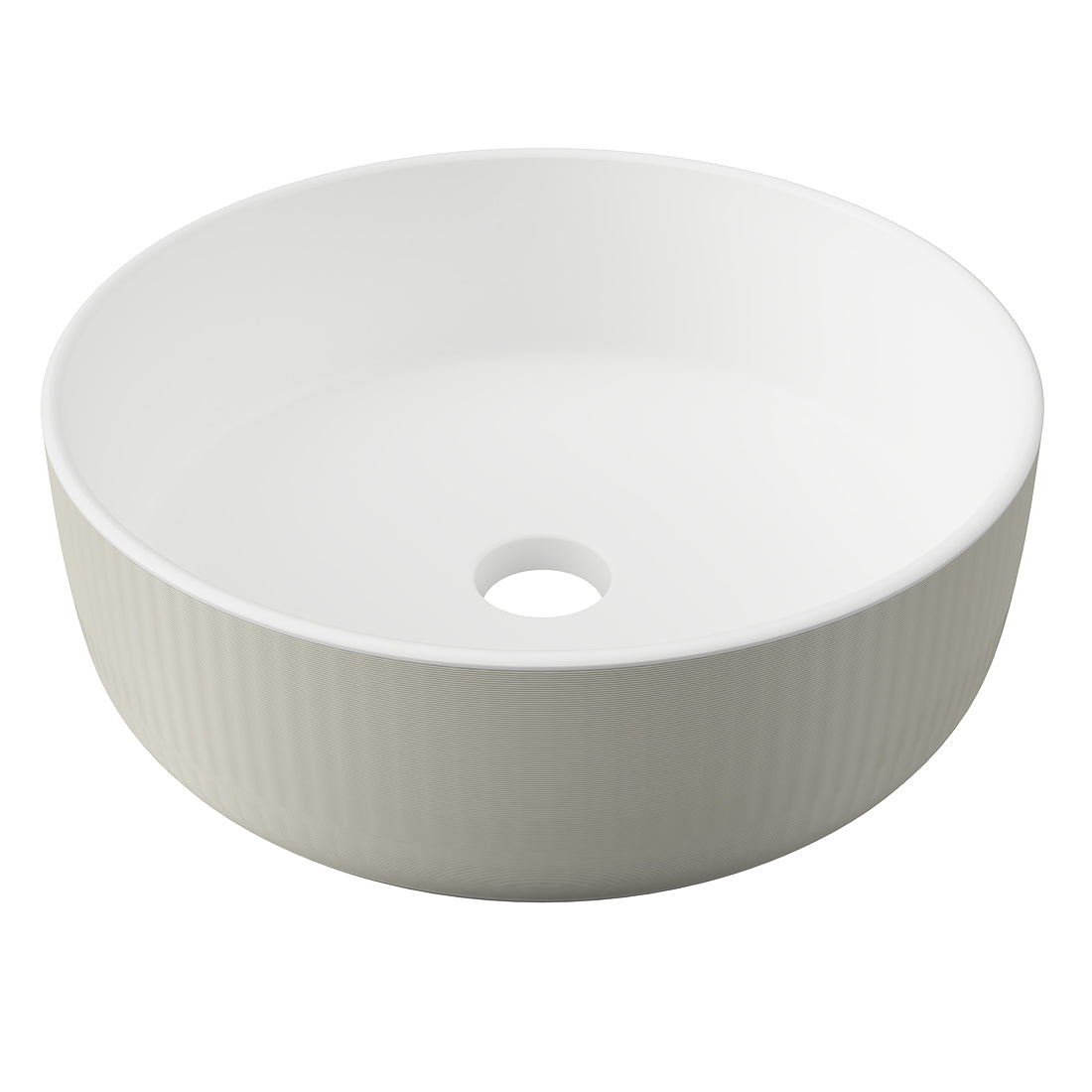 Timberline Allure Raked Basin Matte White – Cook & Bathe