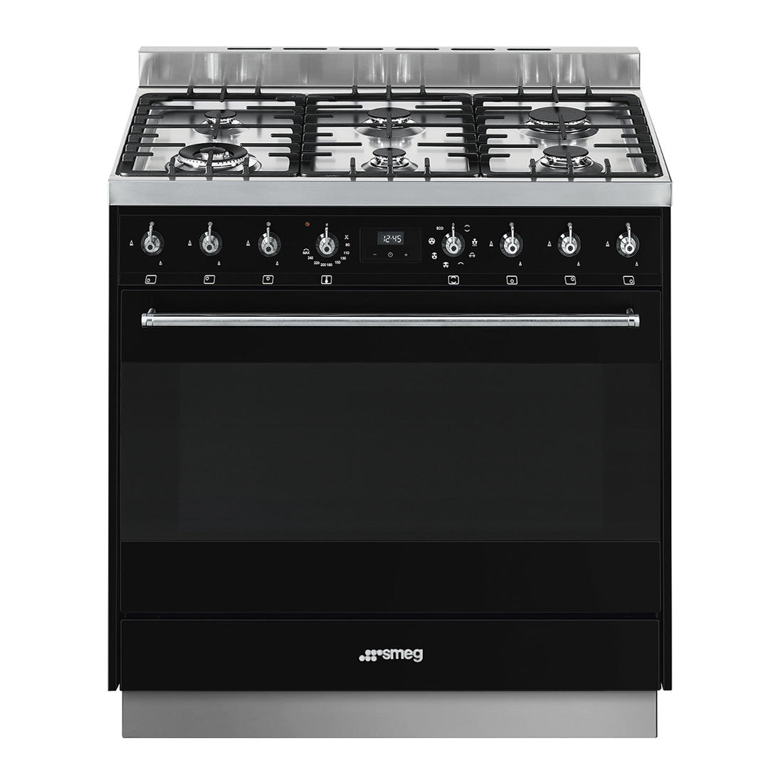 Smeg Classic Freestanding Dual Fuel Cooker Anthracite 90cm | Cook & Bathe