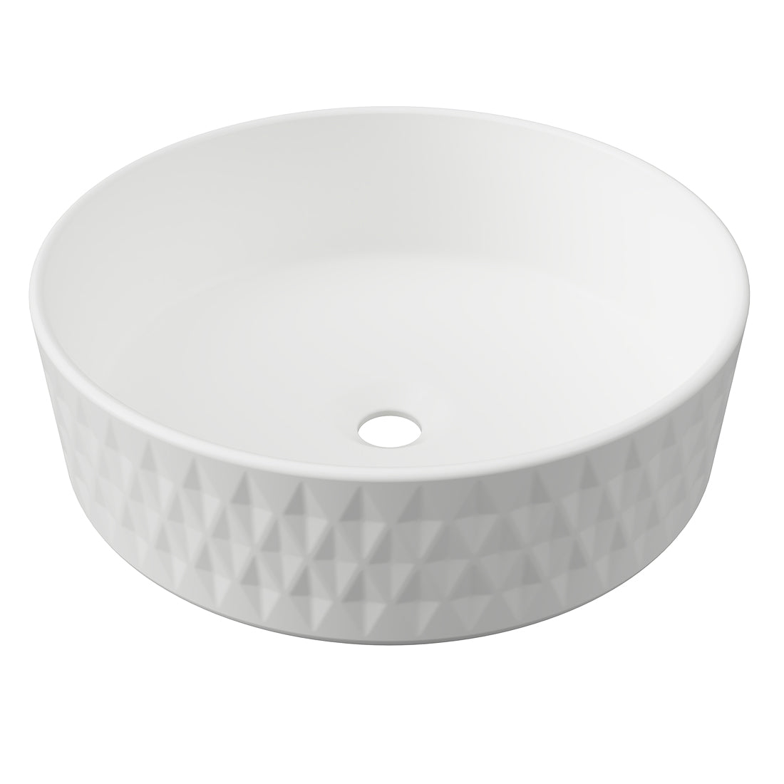 Timberline Diamond Basin Matte White – Cook & Bathe