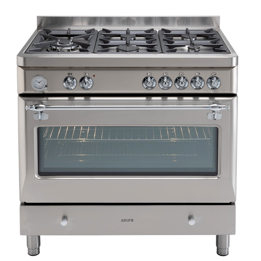 Euro Appliances Dual Fuel Royal Chiantishire Freestanding Oven, Stainl ...