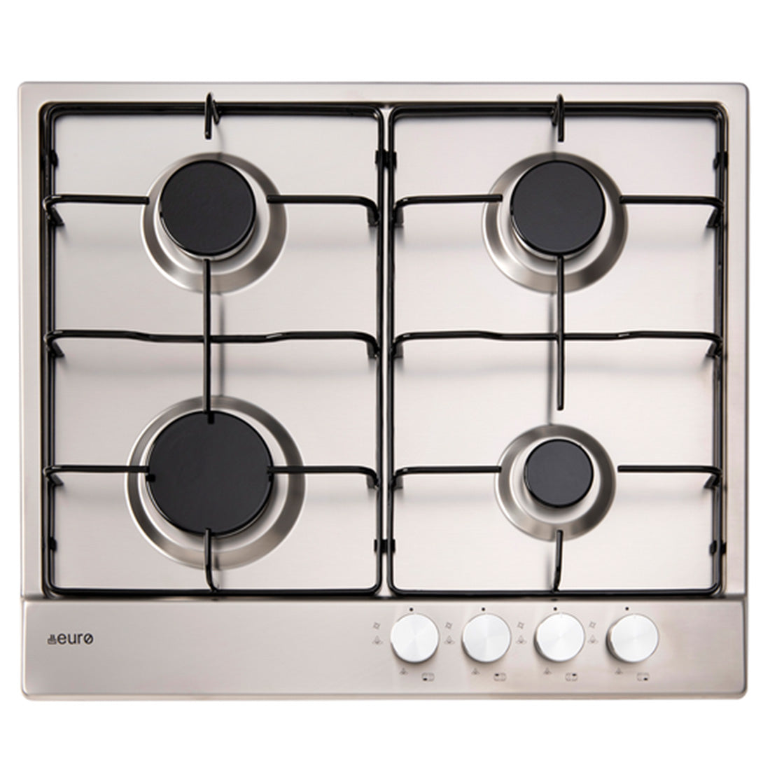 Euro Appliances Gas Cooktop 60cm Stainless Steel – Cook & Bathe