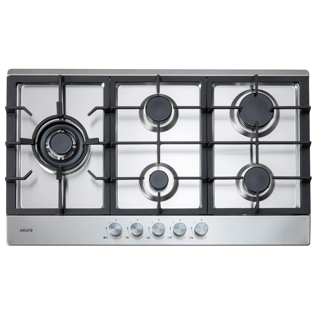 Euro Appliances Gas Cooktop 90cm Stainless Steel – Cook & Bathe