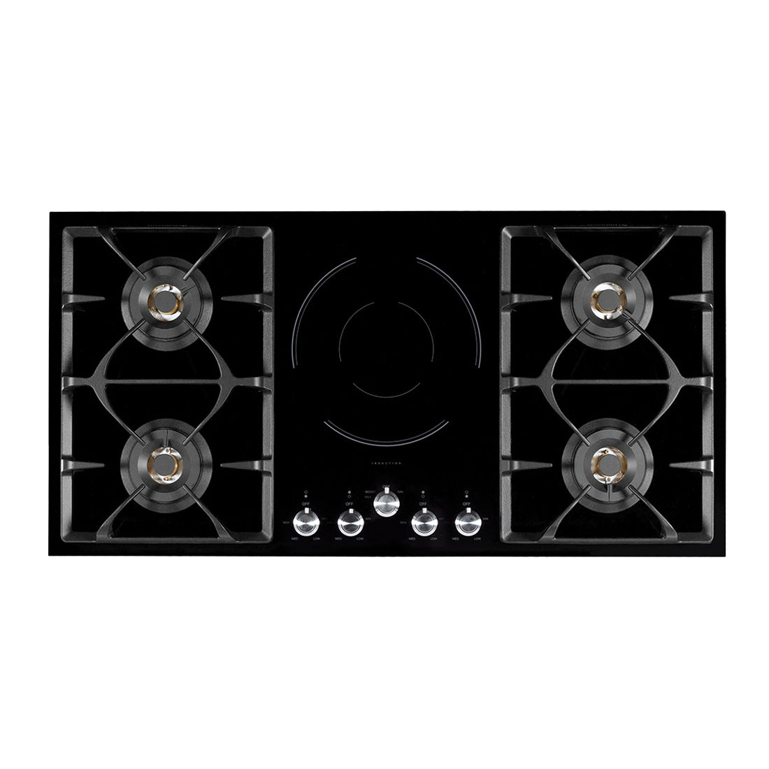 Franke Professional Gas & Induction Cooktop Black Ceramic Glass 101.5Cm ...