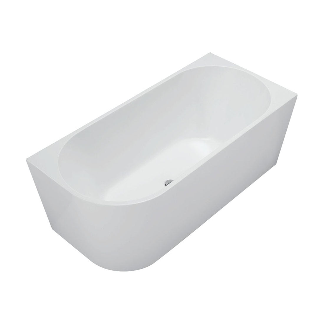 Fienza Isabella Left-Hand Acrylic Corner Bath, Gloss White, 1500mm ...