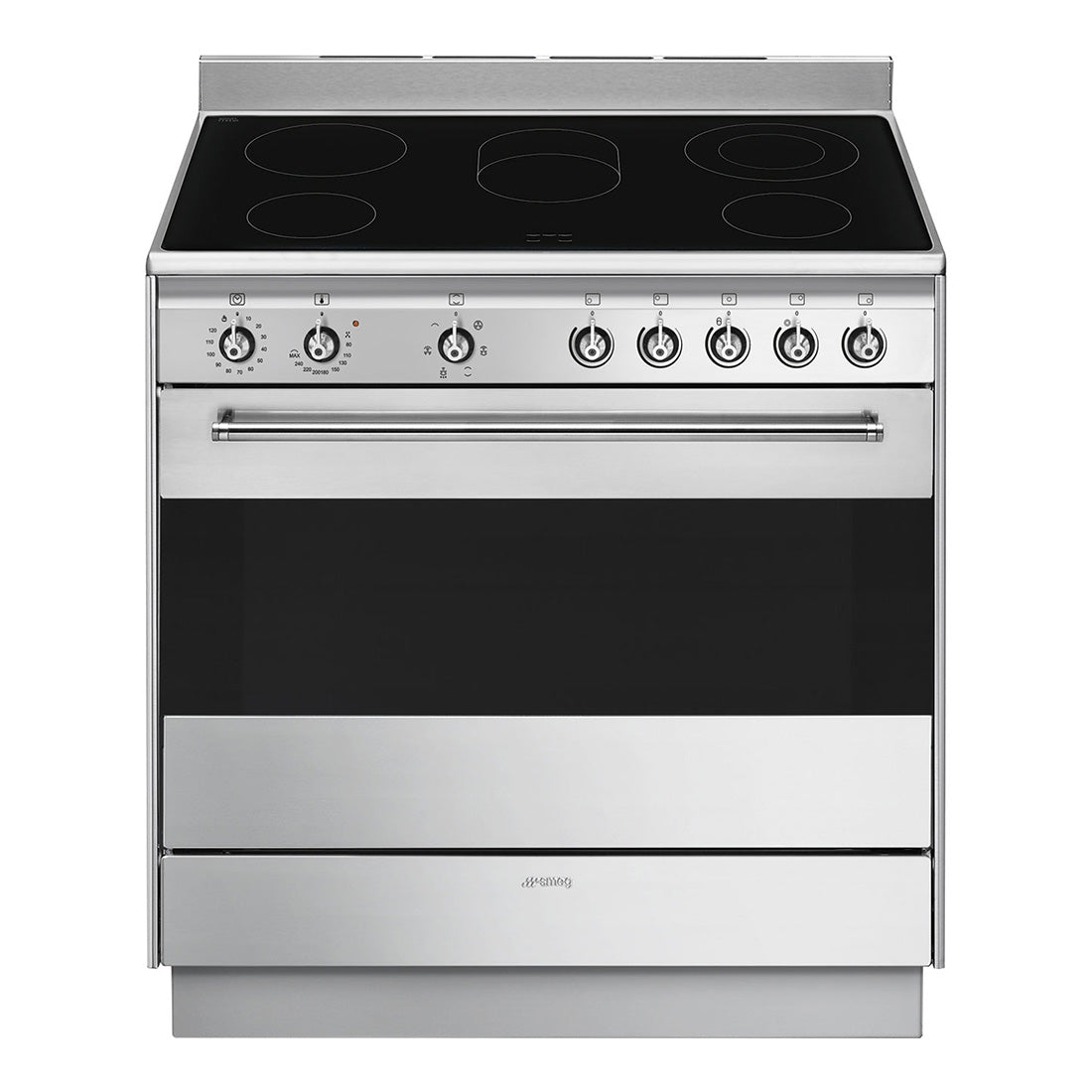 Smeg Classic Freestanding Ceramic Cooker Stainless Steel 90Cm | Cook ...