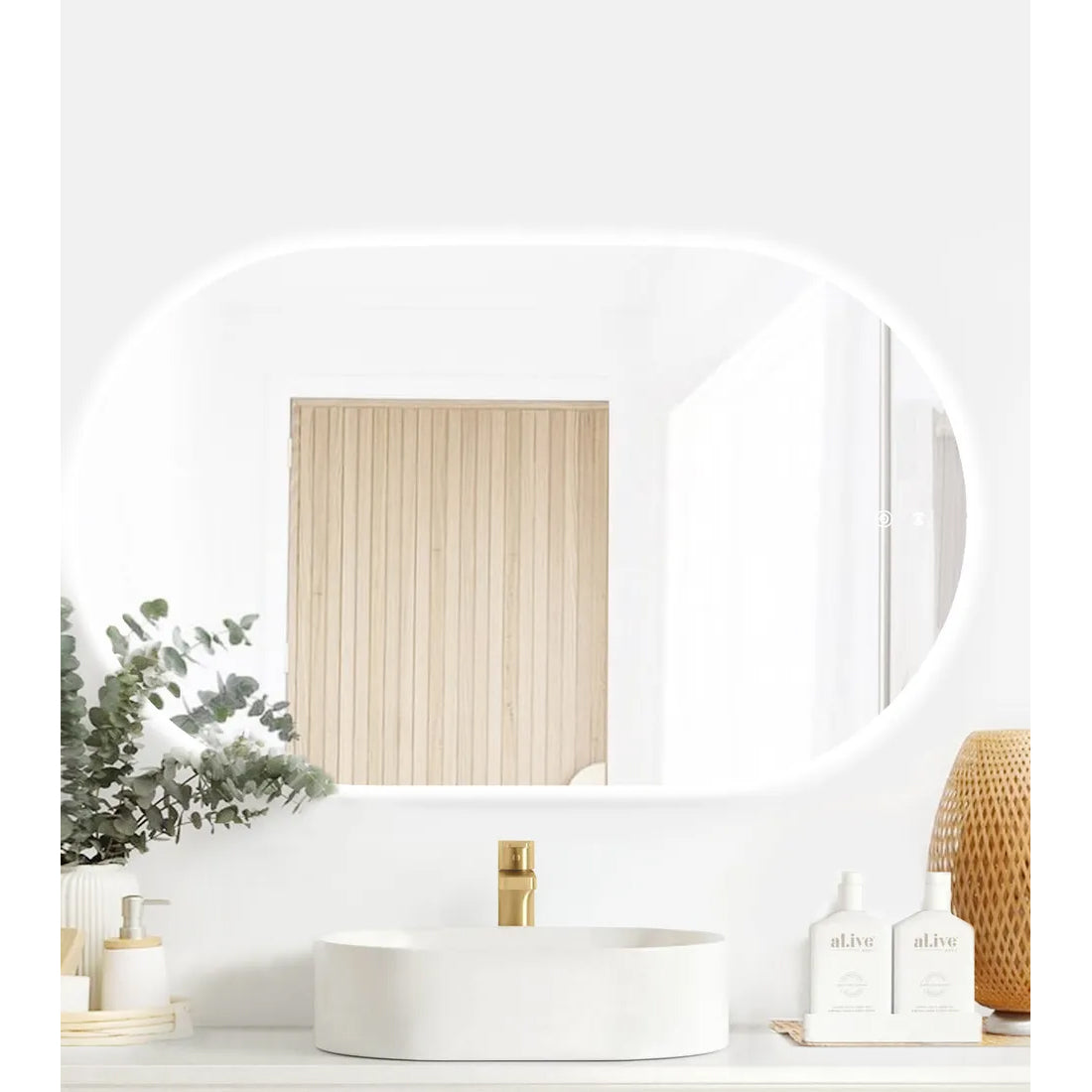 Otti LED Noosa 1200(W)x750(H) Frameless Tuffi Mirror – Cook & Bathe