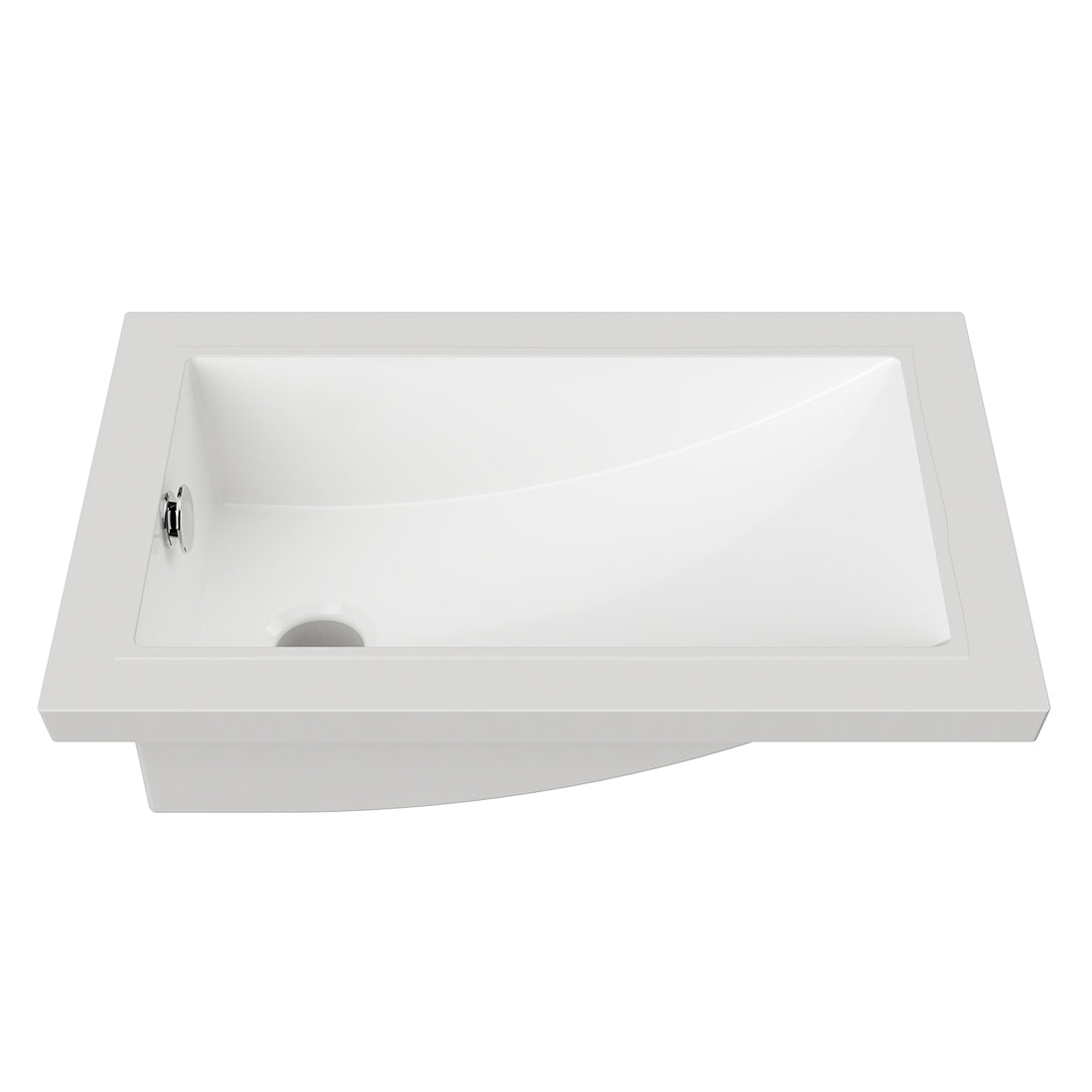 Timberline Mini Rectangle Under Counter Basin White Gloss – Cook & Bathe