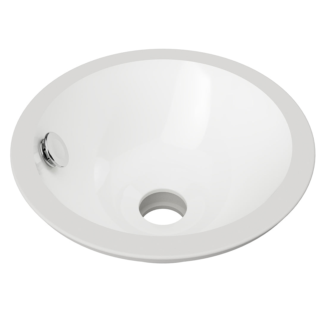 Timberline Mini Round Under Counter Basin White Gloss – Cook & Bathe
