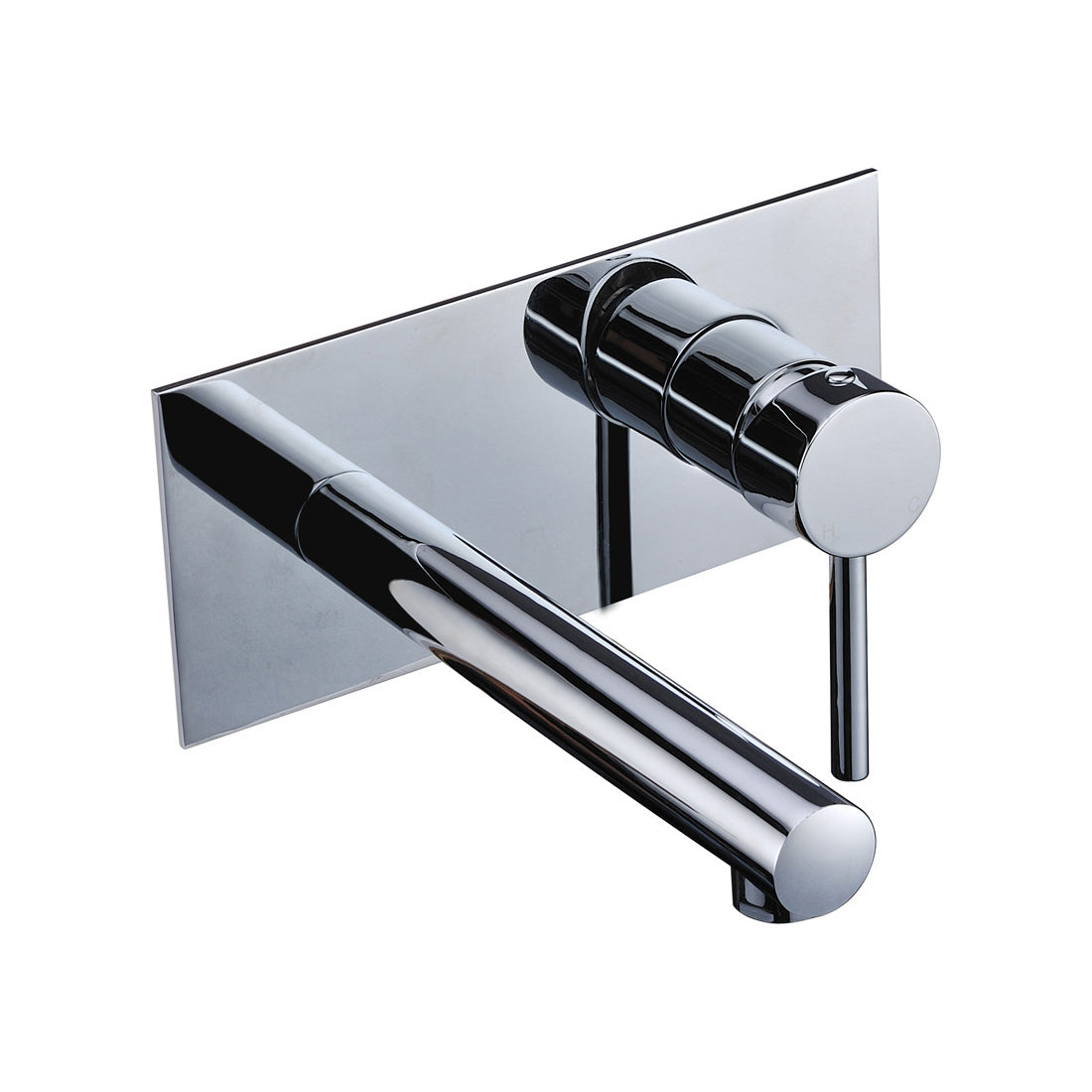 Cylindro Pin Handle Wall Basin Mixer Set Chrome – Cook & Bathe