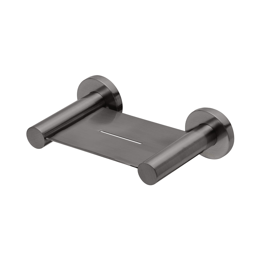 Phoenix Radii Soap Dish Round Plate Brushed Carbon – Cook & Bathe