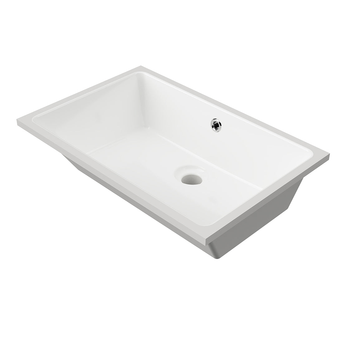 Timberline Rectangle Under Counter White Gloss – Cook & Bathe