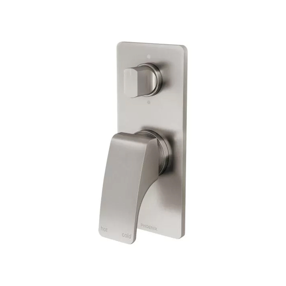 Phoenix Rush Shower / Bath Diverter Mixer Brushed Nickel | Cook & Bathe