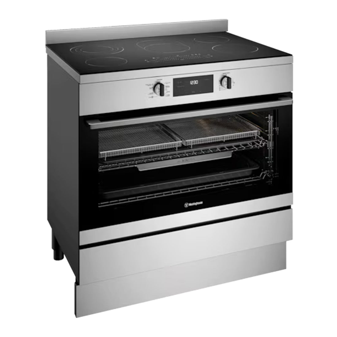 Westinghouse 90cm Electric Freestanding Oven with AirFry Stainless Ste ...