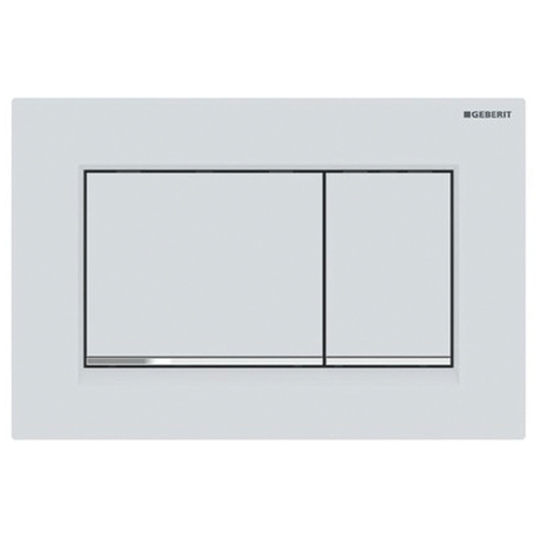 Geberit Sigma 30 Df Matt White-Chrome- Matt White | Cook & Bathe
