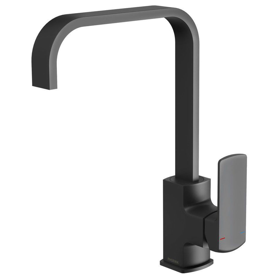 Phoenix Teva Sink Mixer 200mm Squareline Matte Black – Cook & Bathe