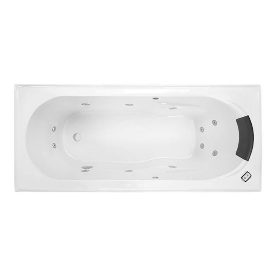 Decina Adatto 1650Mm Contour 12-Jet Spa Bath | Cook & Bathe