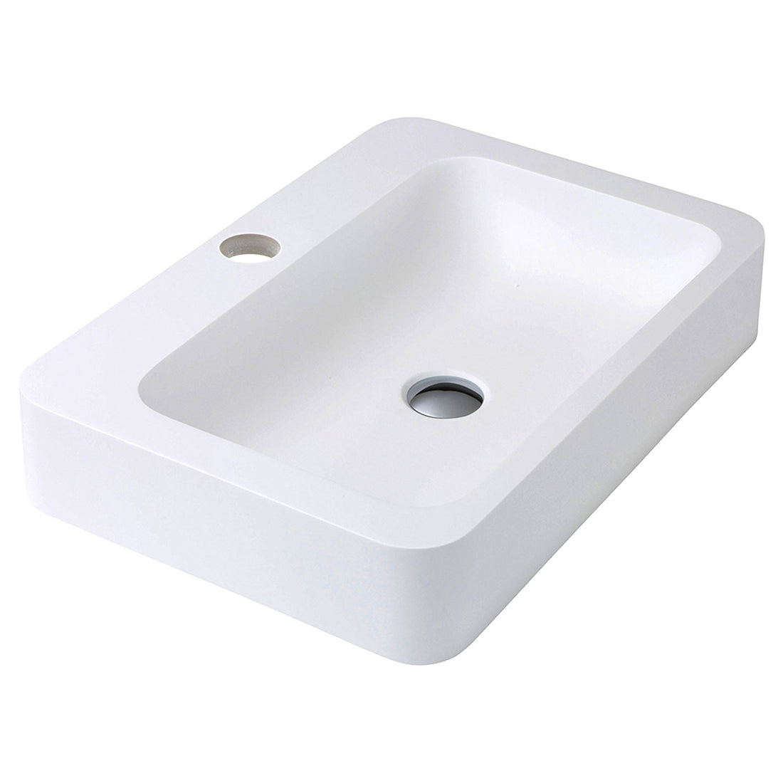 Fienza Rondo 600 Solid Surface Basin 1 Taphole | Cook & Bathe