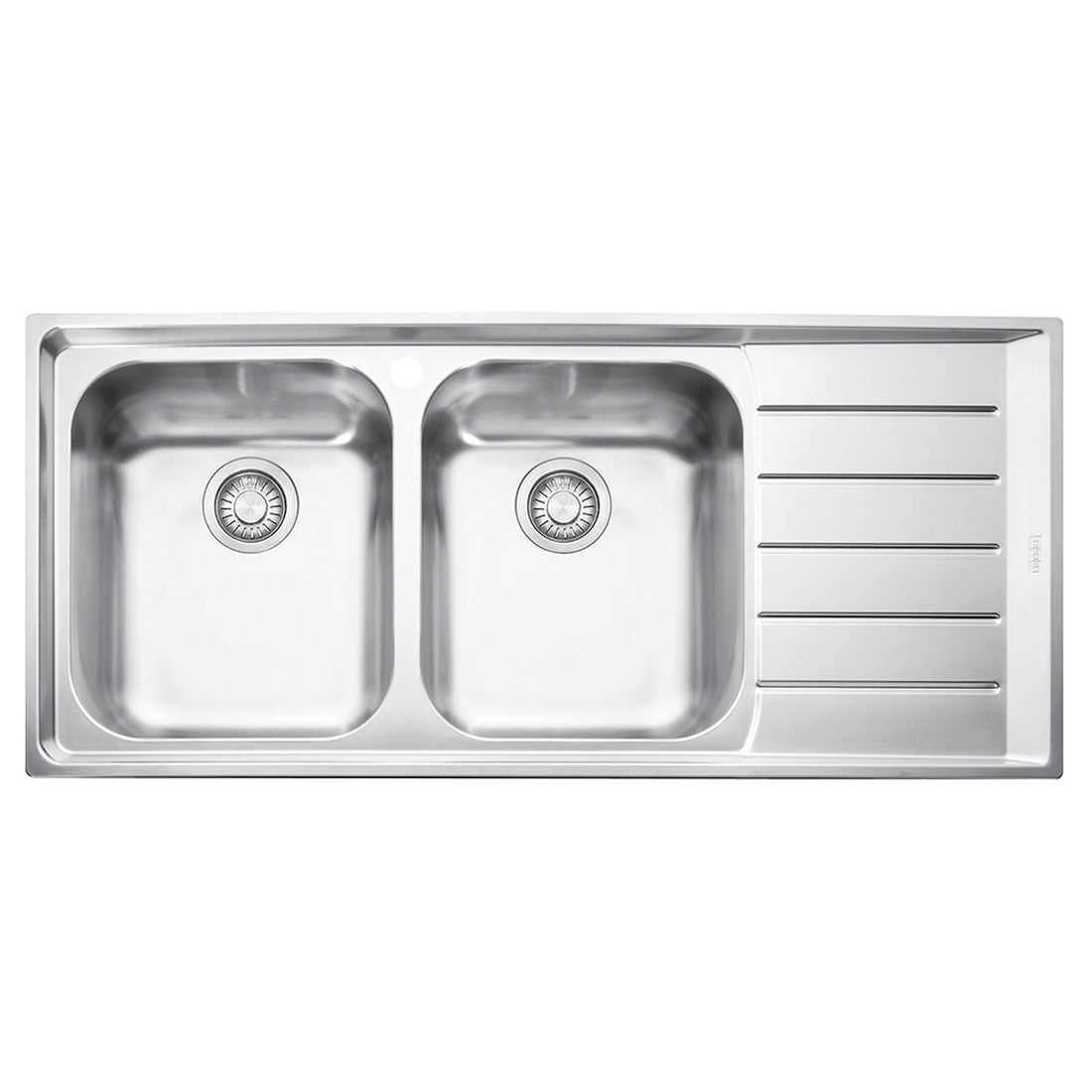 Franke Neptune Double Bowl Sink With Right Hand Drainer | Cook & Bathe
